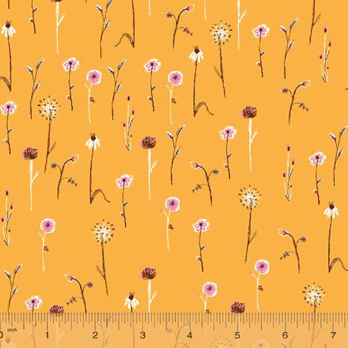 Far Far Away 3 - Wildflowers Marigold by Heather Ross From Windham ...