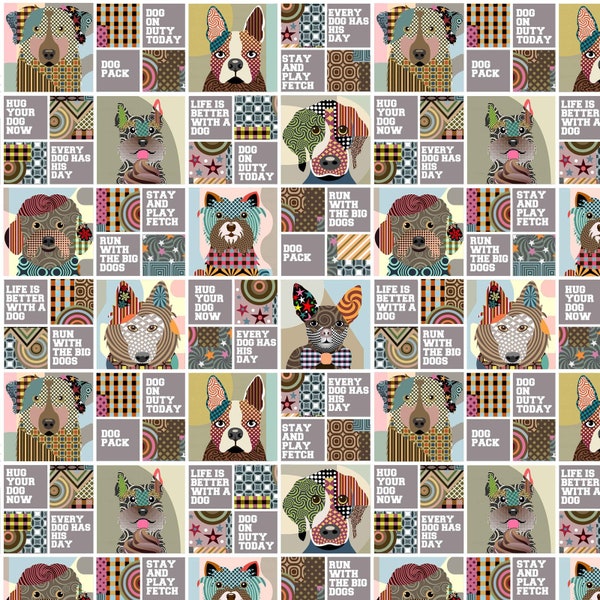Dog Fabric - Etsy