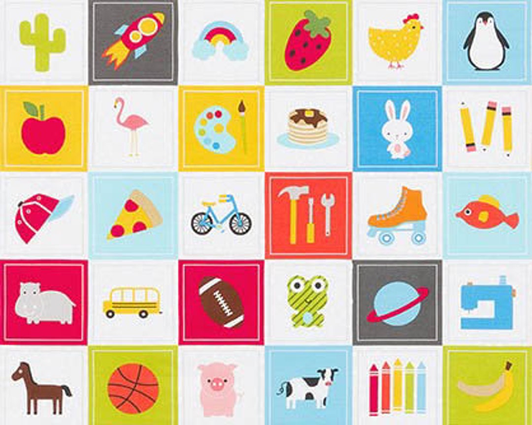 I-spy Panel - Bermuda by Ann Kelle From Robert Kaufman - Etsy