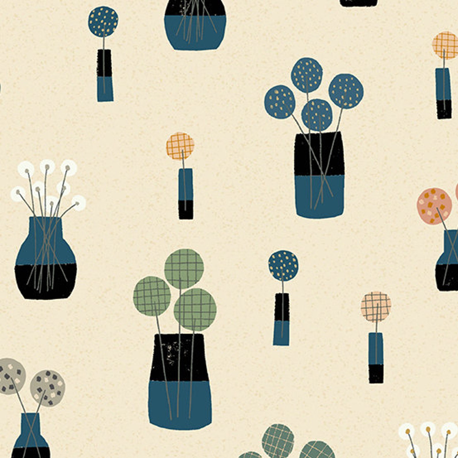 Perennial Bouquet Ceramic by Sarah Golden From Andover - Etsy