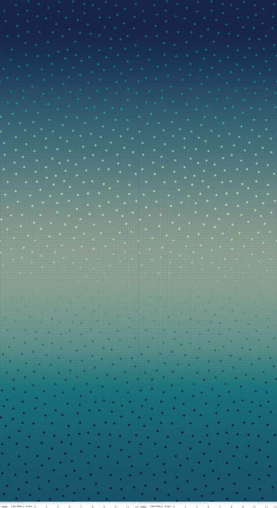 Gem Stones Ombre Tonal Blue Spearmint From Riley Blake | Etsy