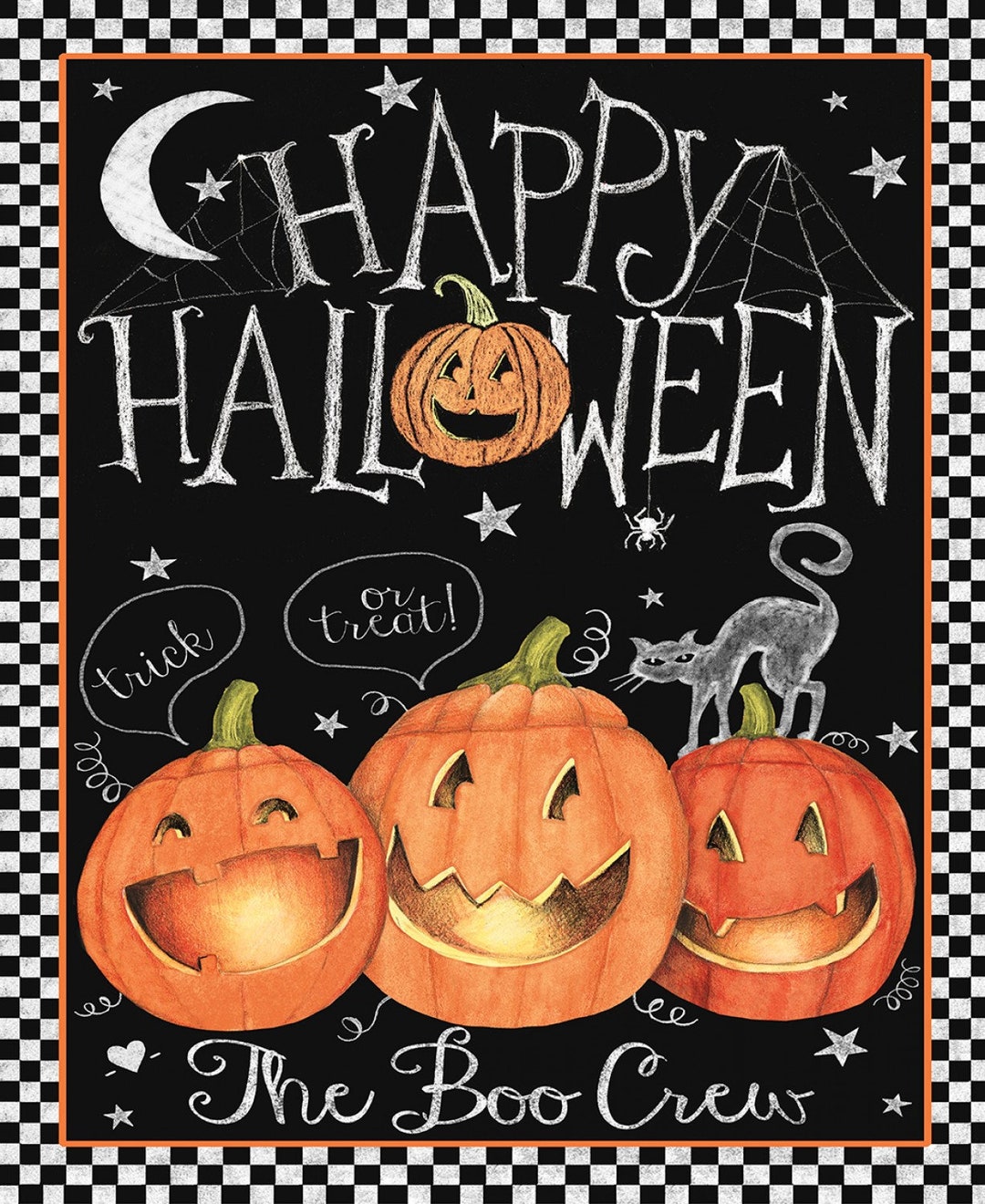 Halloween - Happy Halloween PANEL by Susan Winget From Springs Creative ...