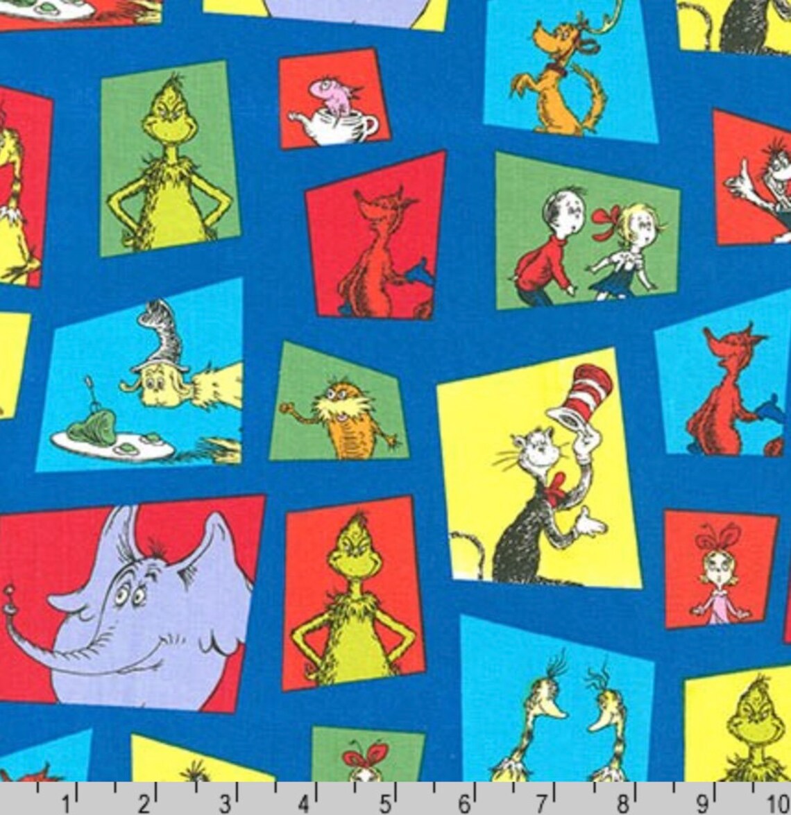 Celebrate Seuss - Characters Framed Window Blue by Dr. Seuss From ...