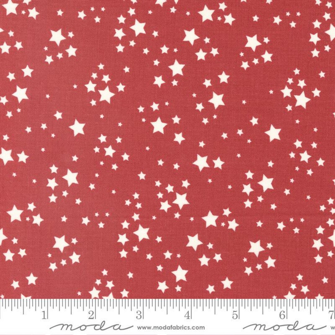 All Star - Stars Rust Red 20856 13 From Moda Fabrics - Etsy
