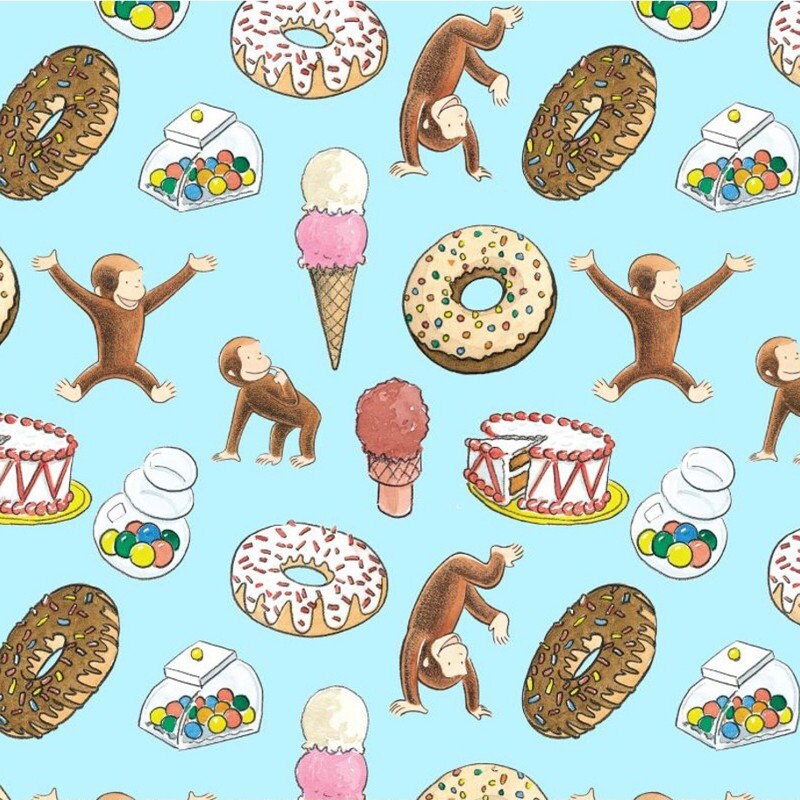 Curious George George Snacks Blue From Springs Creative | Etsy