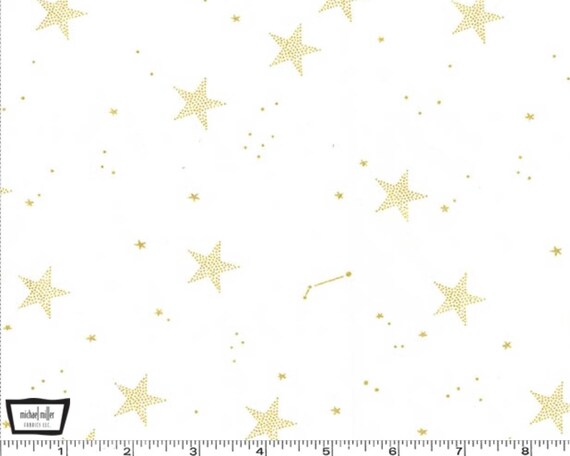 Magic Lucky Stars White With Metallic by Sarah Jane From | Etsy