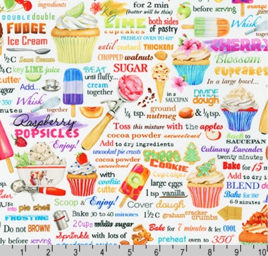 Sweet Tooth Sweet Treats Words Sweet White by Mary | Etsy