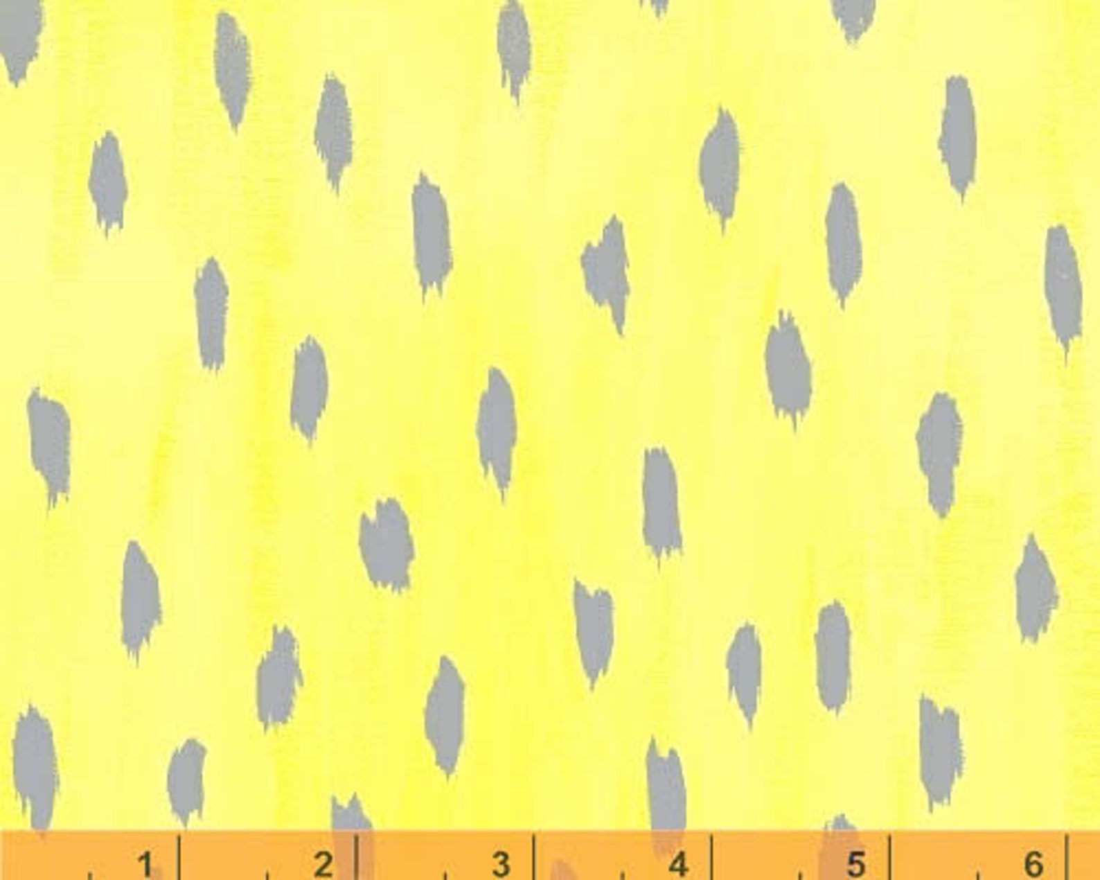 Sunshine Serenade Droplet Yellow Gray by Iza Pearl Design - Etsy