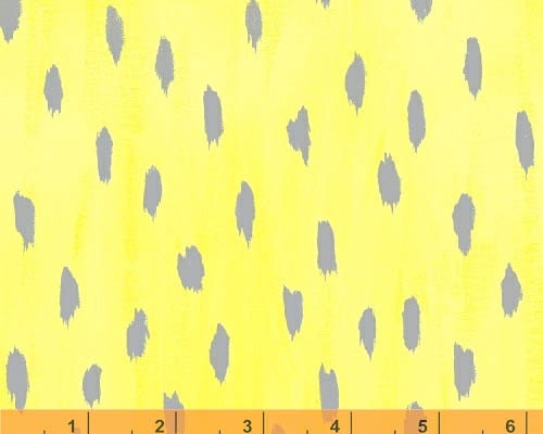 Sunshine Serenade Droplet Yellow Gray by Iza Pearl Design - Etsy
