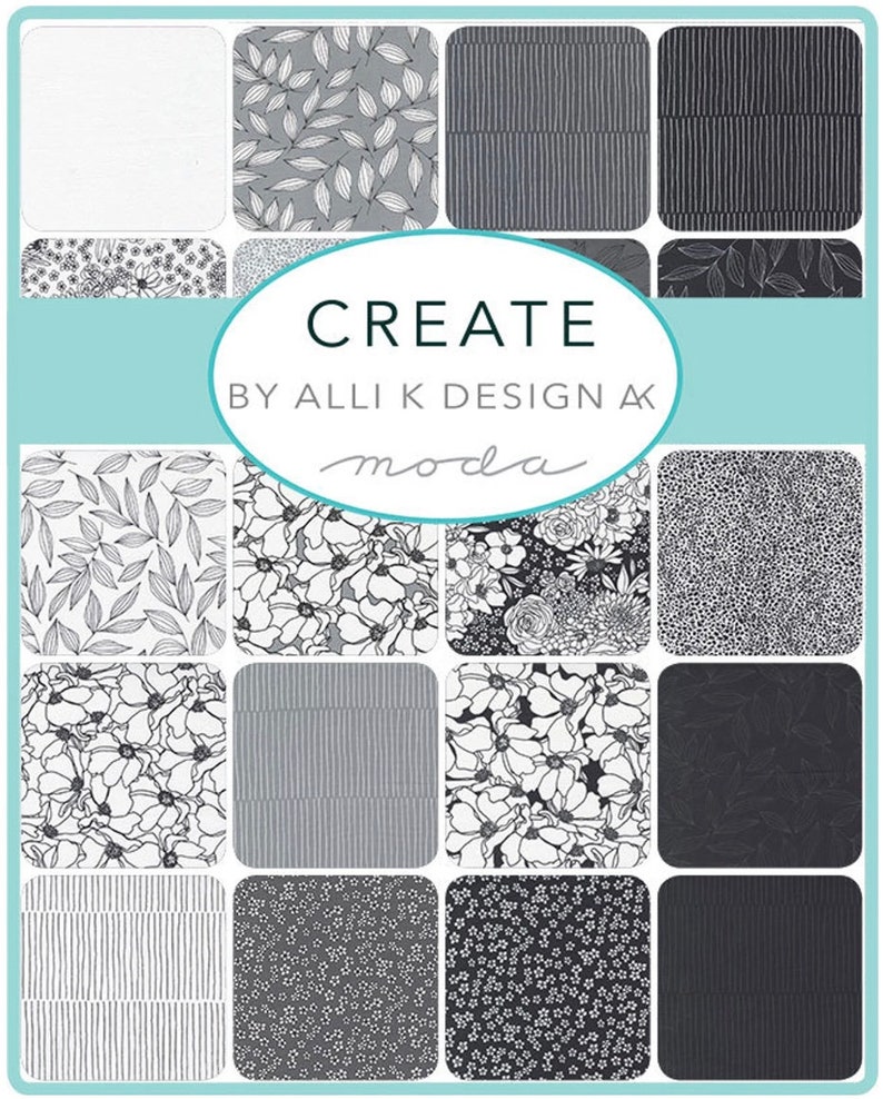 Create Charm Pack by Alli K Design From Moda Fabrics - Etsy
