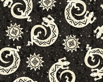 Purple Lizards Fabric Lizards Ditsy Blue by Vinpauld - Etsy