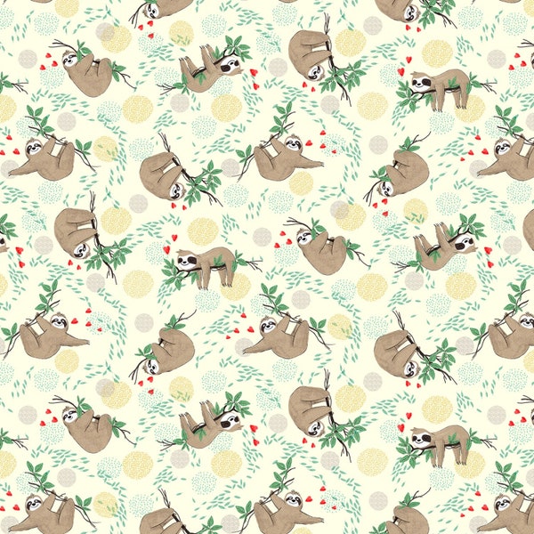 Sloth Fabric - Etsy