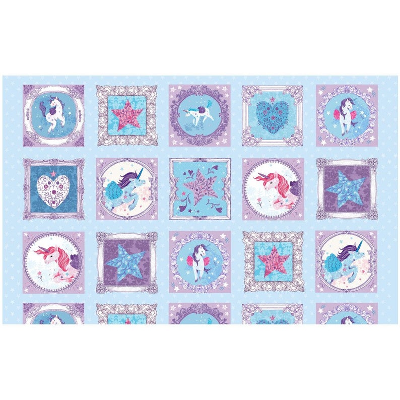 Unicorn Kisses - Unicorns Framed PANEL From Studio E - 24 X 43 Inch ...
