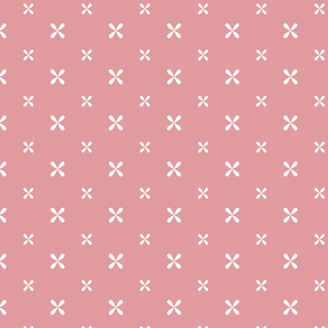 Antique Rose - Geometric Pink From David Textiles Fabric - Etsy