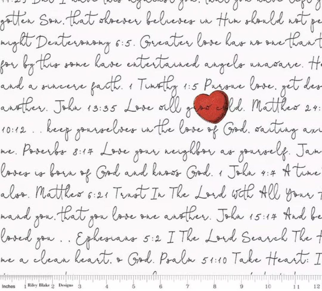 All My Heart - Love Letters White From Riley Blake Fabric - Etsy
