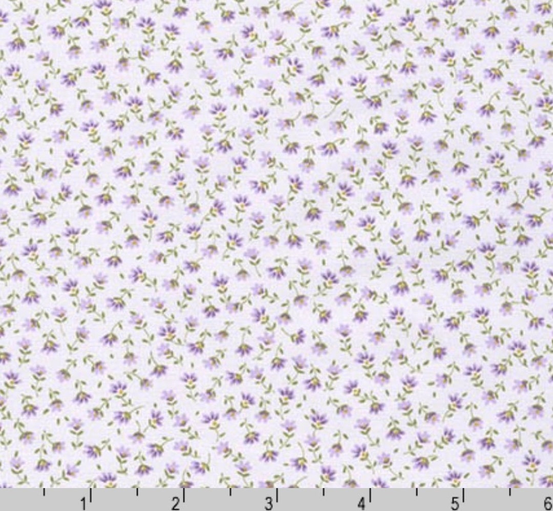 Petite Fleurs Little Floral Toss Purple by Sevenberry From Robert ...
