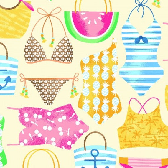 Just Beachy Bathing Suits From Henry Glass Fabric | Etsy