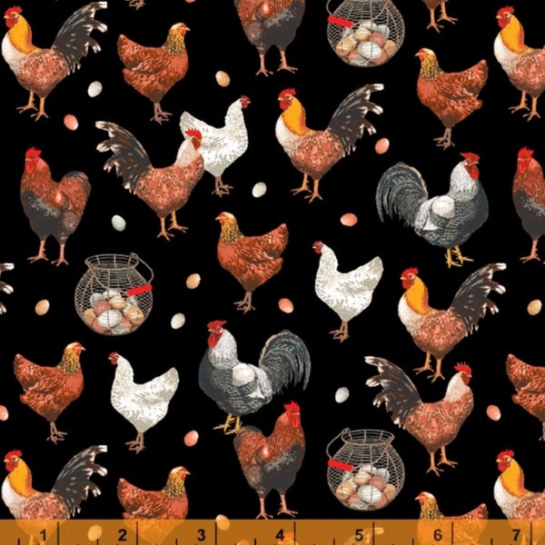 Chicken Fabric - Etsy