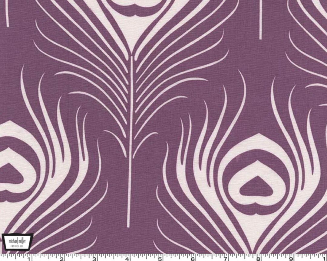 Seedling - Peacock Plume Plum Purple by Thomas Paul From Michael Miller ...