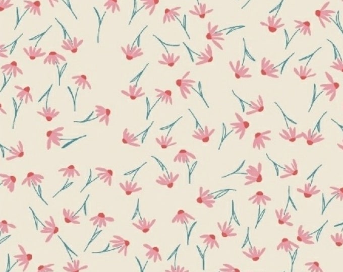 Daisy Chain Tossed Daisy Pink by Annabel Wrigley From Windham Fabrics - Etsy