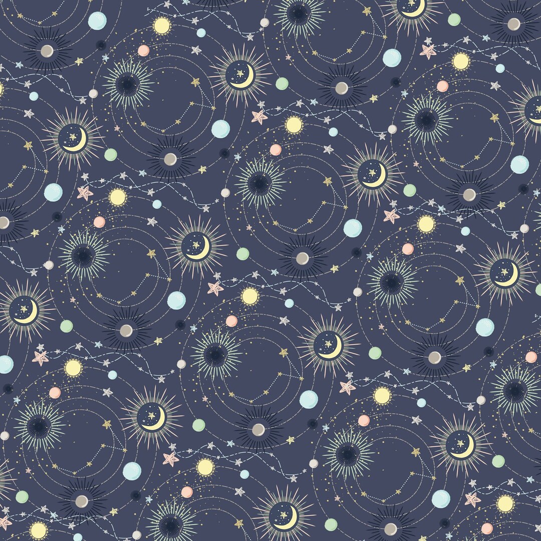 Star Bright Solar System Dark by Jennifer Ellory From P & B Textiles ...