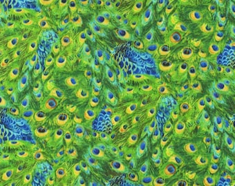 Peacock Fabric Scandinavian Peacocks by Dariara Peacock - Etsy