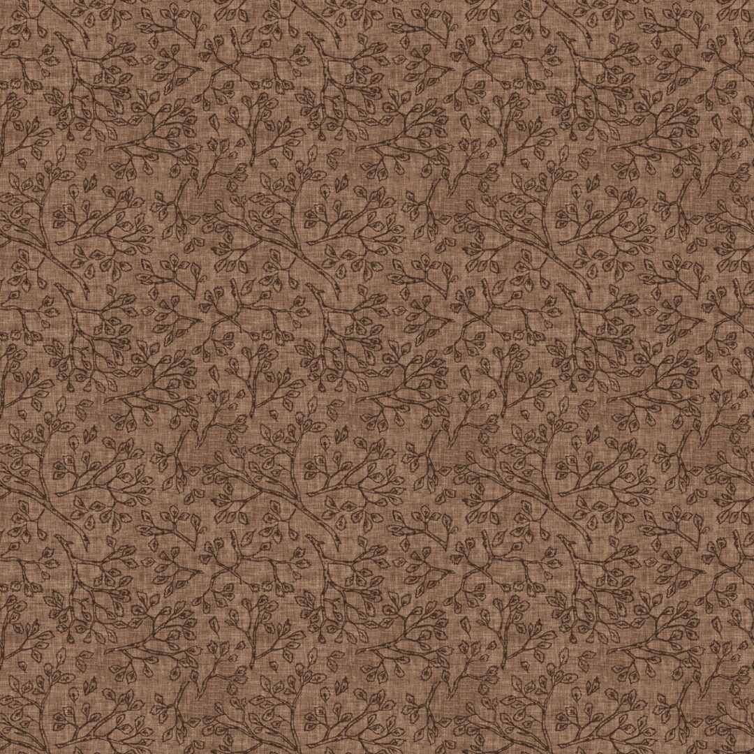 Autumnity - Branchlets Brown by Esther Fallon Lau From Clothworks ...