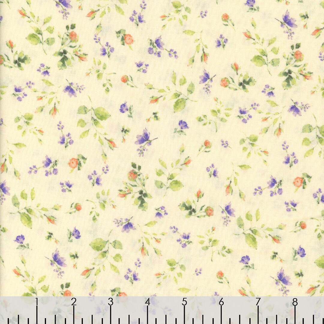 Cherish - Rosebuds Light Yellow by Heatherlee Chan From Clothworks ...