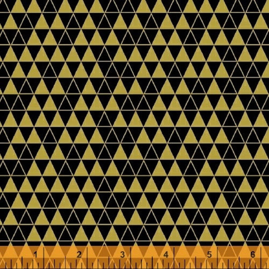 Bold and Gold - Triangle Grid Black by Ampersand Design Studio From ...
