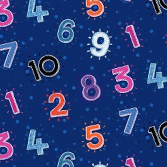 Numbers in the Jungle Numbers Blue From Henry Glass Fabric - Etsy Canada