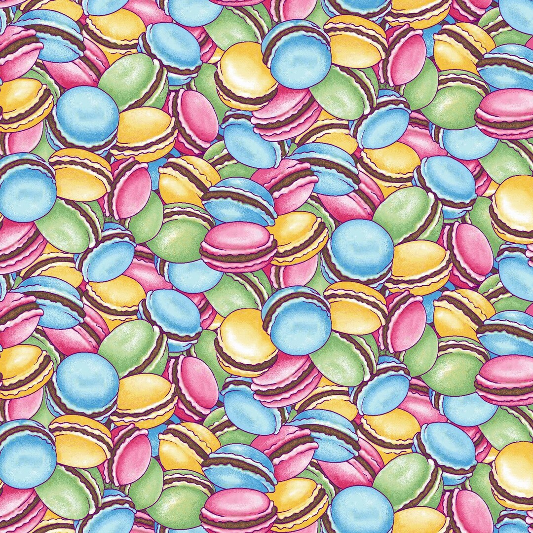 Let’s Bake - Packed Macarons Multi From Studio E Fabrics - Etsy