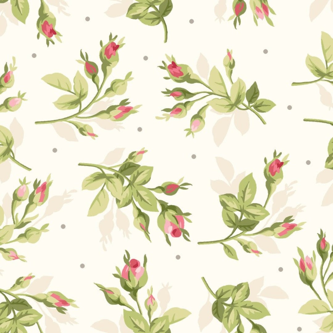 Heather - Rose Bud Cream From Maywood Studio Fabric - Etsy