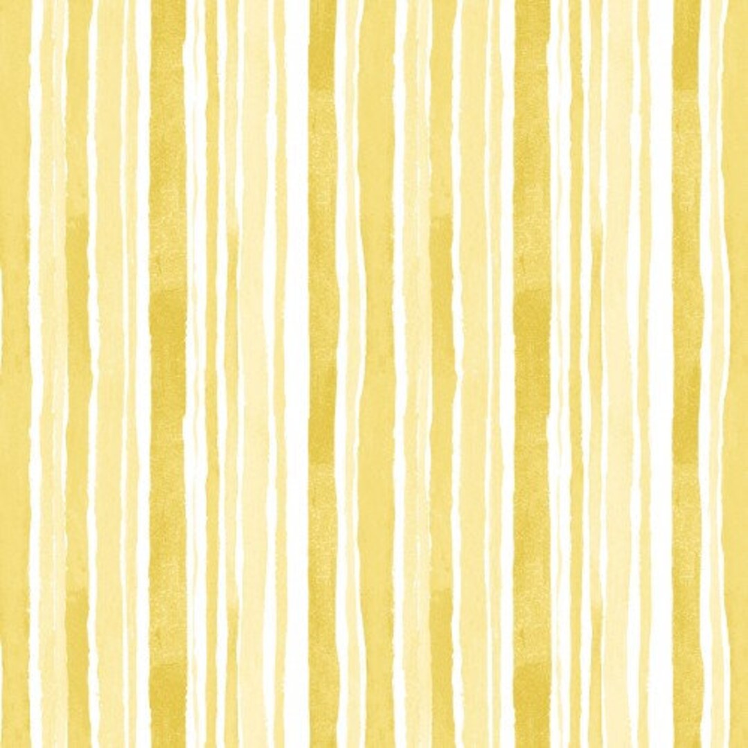 Misty Morning - Watercolor Stripes Yellow by Barb Tourtillotte From ...