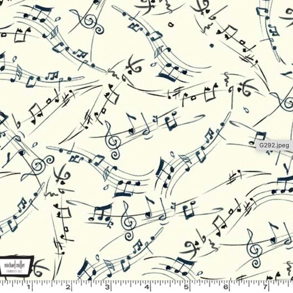 Music Fabric - Etsy