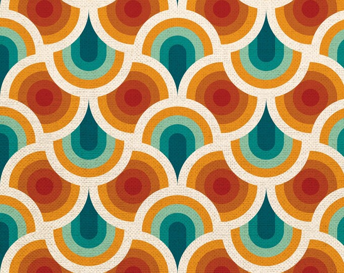 Retro Geos CANVAS DUCK Organic - Rainbow Wand Multi 58 Inch From ...