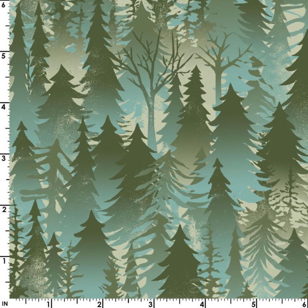 Forest Chatter - Forest Green From Maywood Studio Fabric - Etsy