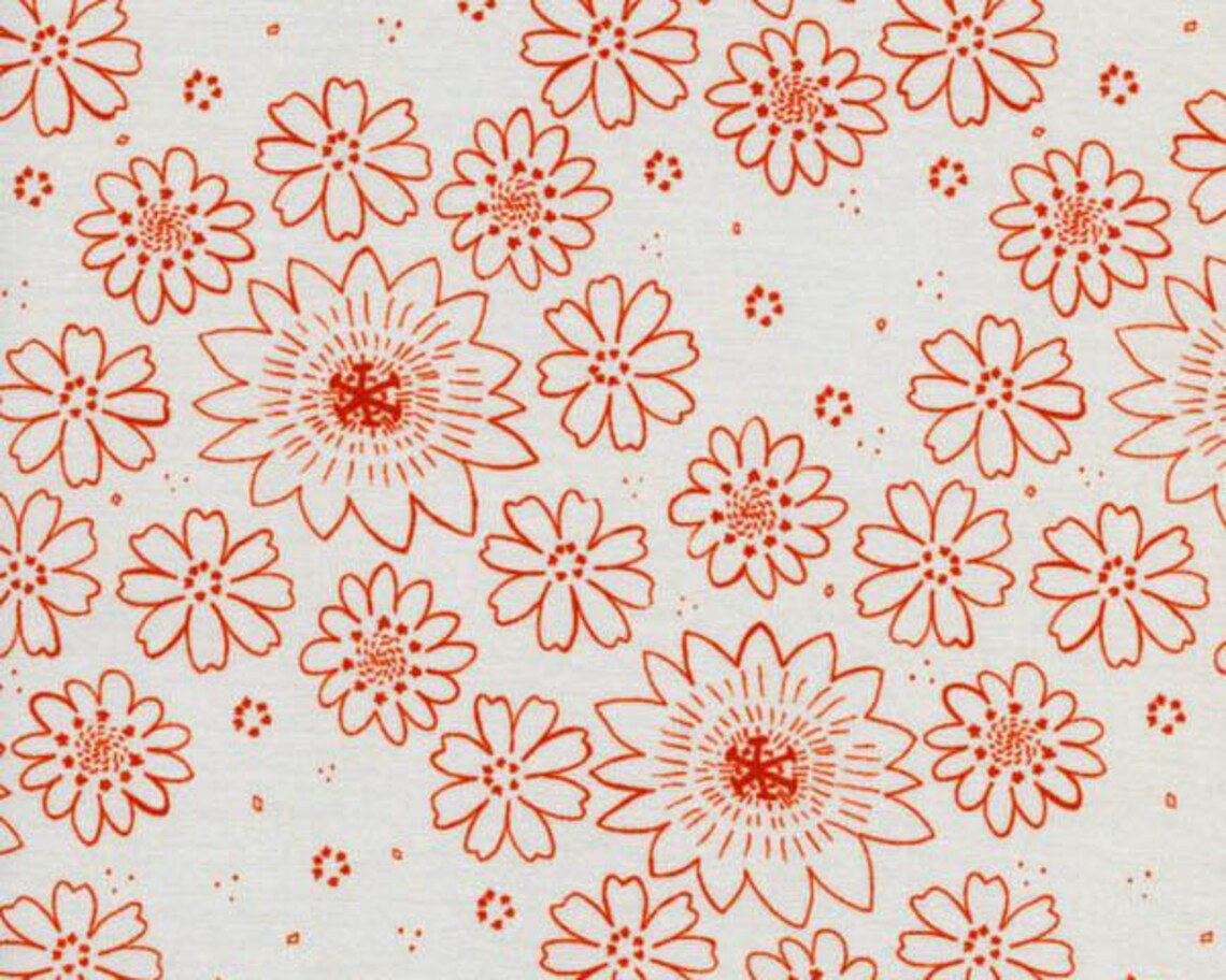 Paper Bandana - Posy Copper by Alexia Abegg From Cotton + Steel - Etsy