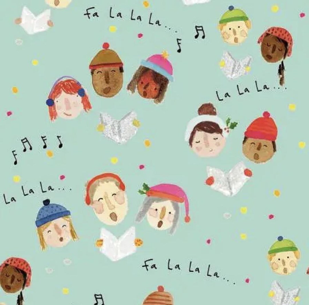 Swell Noel - Fa La La Caroler From Freckle and Lollie Fabric - Etsy