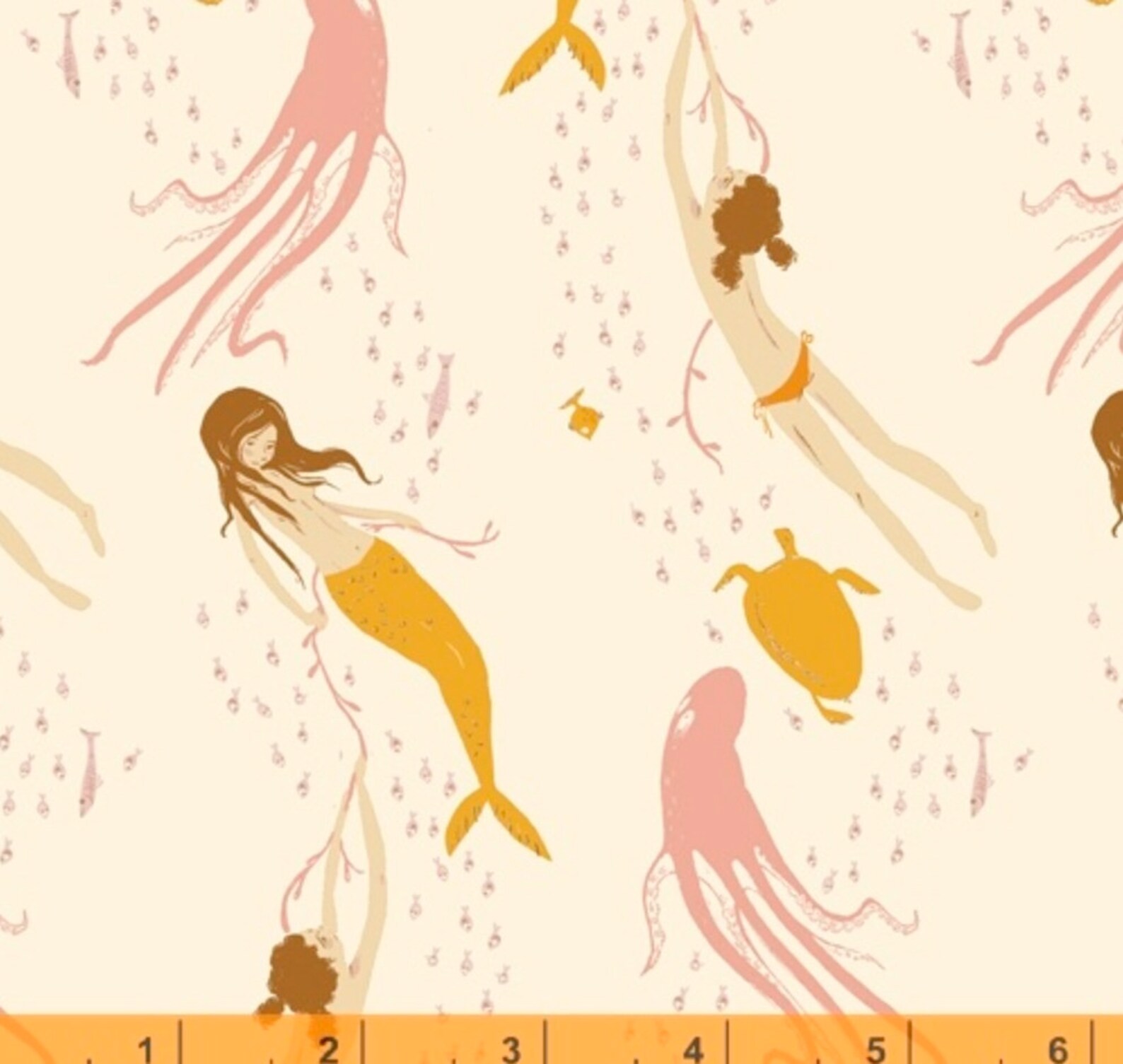 Heather Ross 20th Anniversary Underwater Sister Mermaid From - Etsy