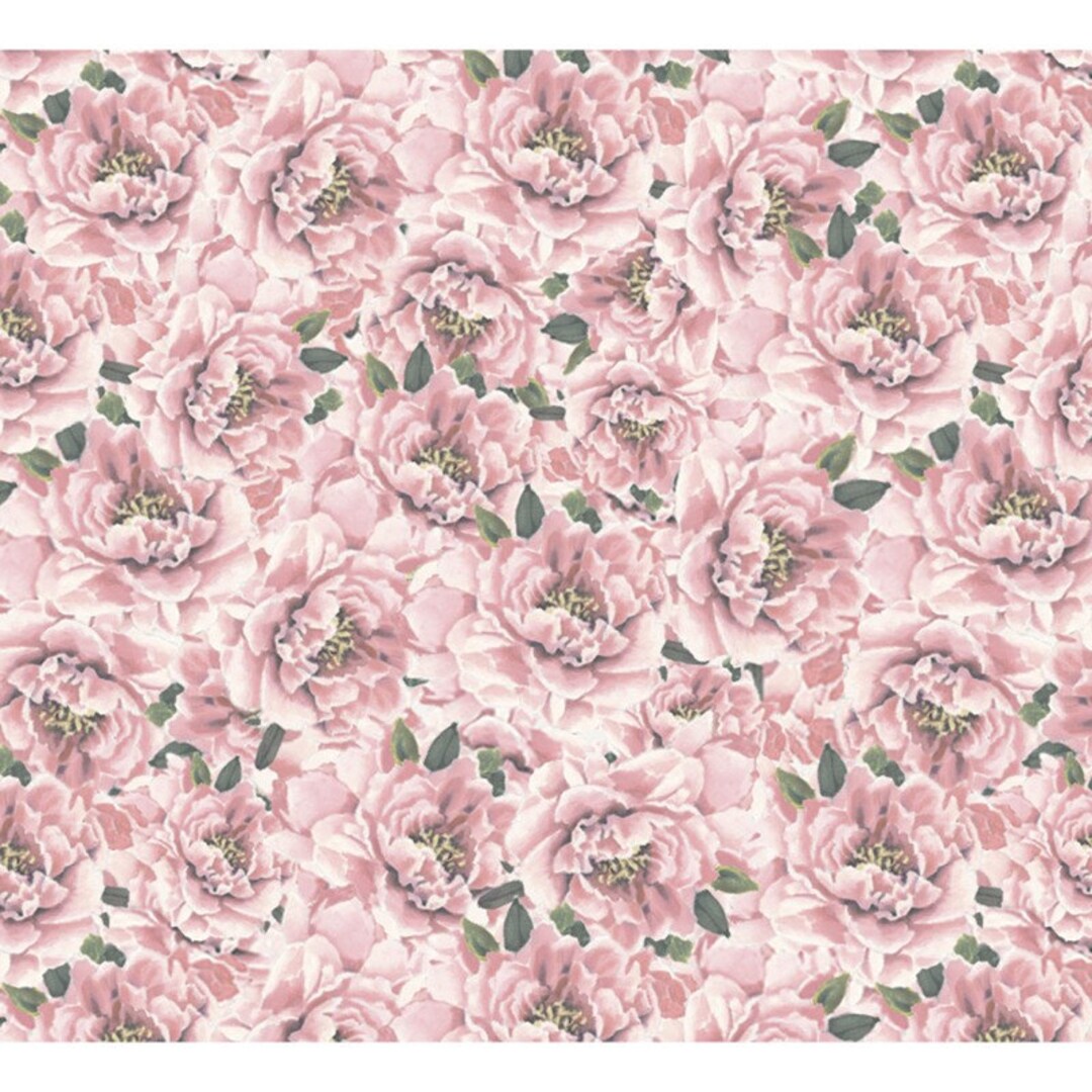 Forever Fashion - Peonies Pink From David Textiles Fabric - Etsy