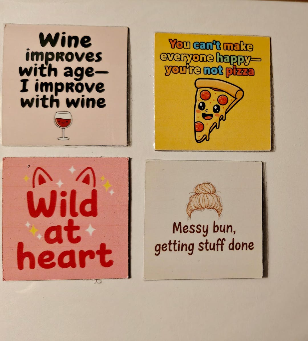 Aesthetic Magnets Variety Pack | Gothic, Mom Life, Book Lover, Wild at ...