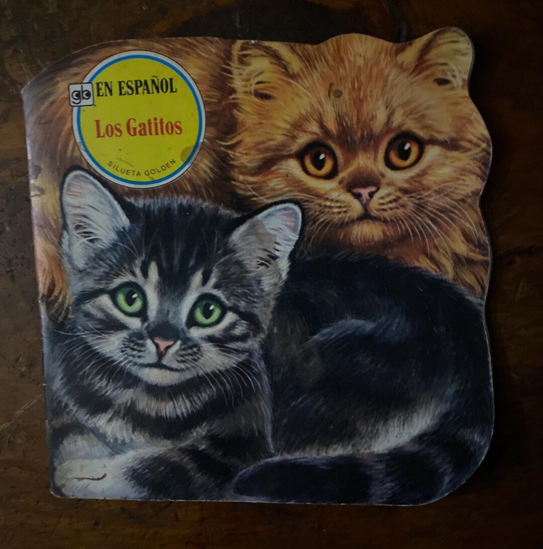 Vintage 1970s the Kitten Book Jan Pfloog Golden Press Paperback Spanish ...