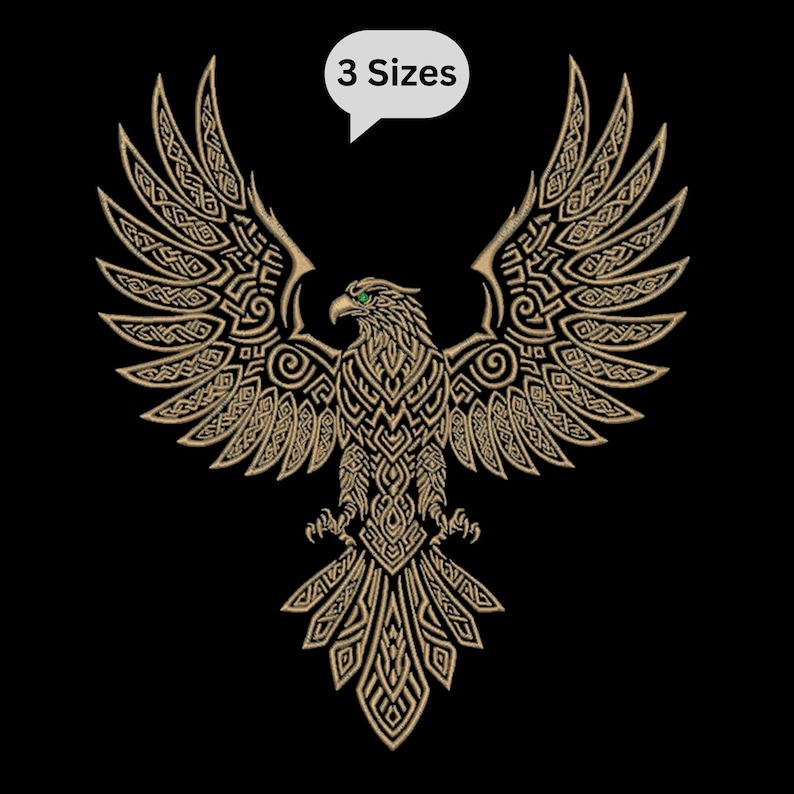 Eagle Machine Embroidery Design, Majestic Bird Machine Embroidery ...