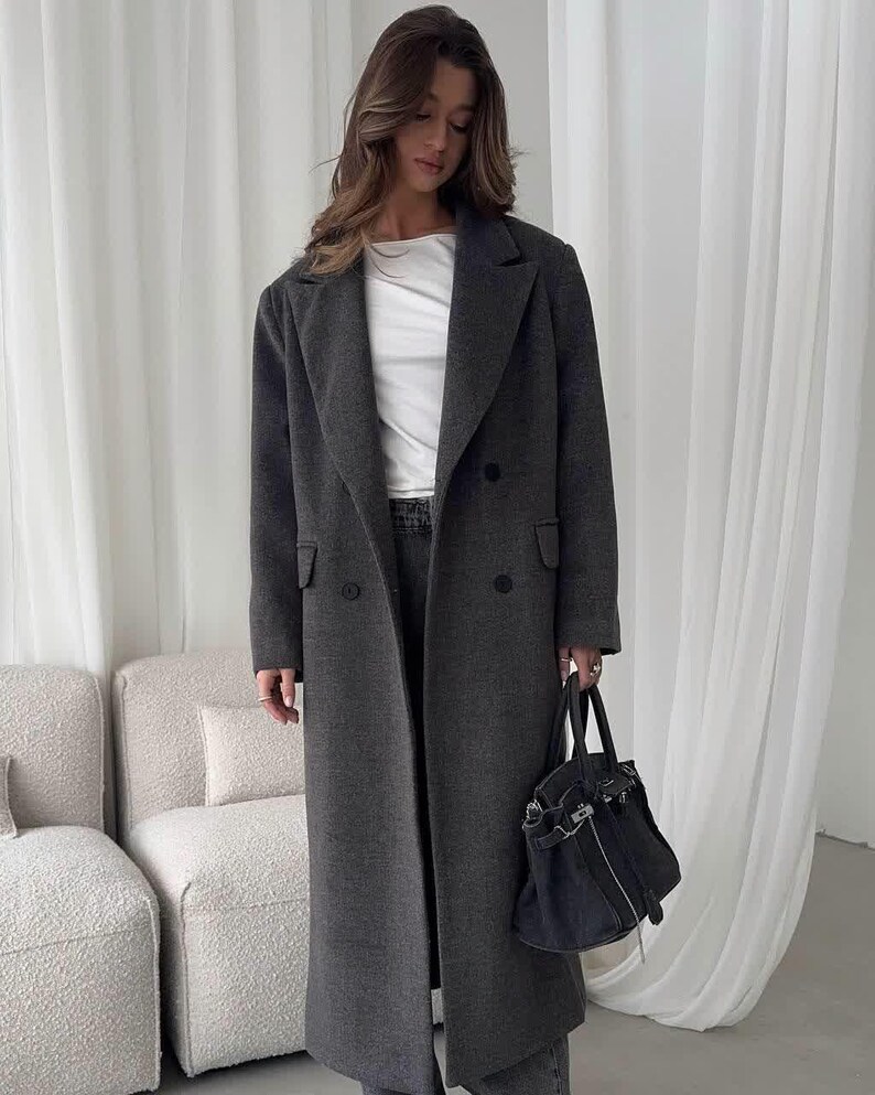Women’s Cashmere Coat | Elegant Warm Overcoat With Lining | Classic ...