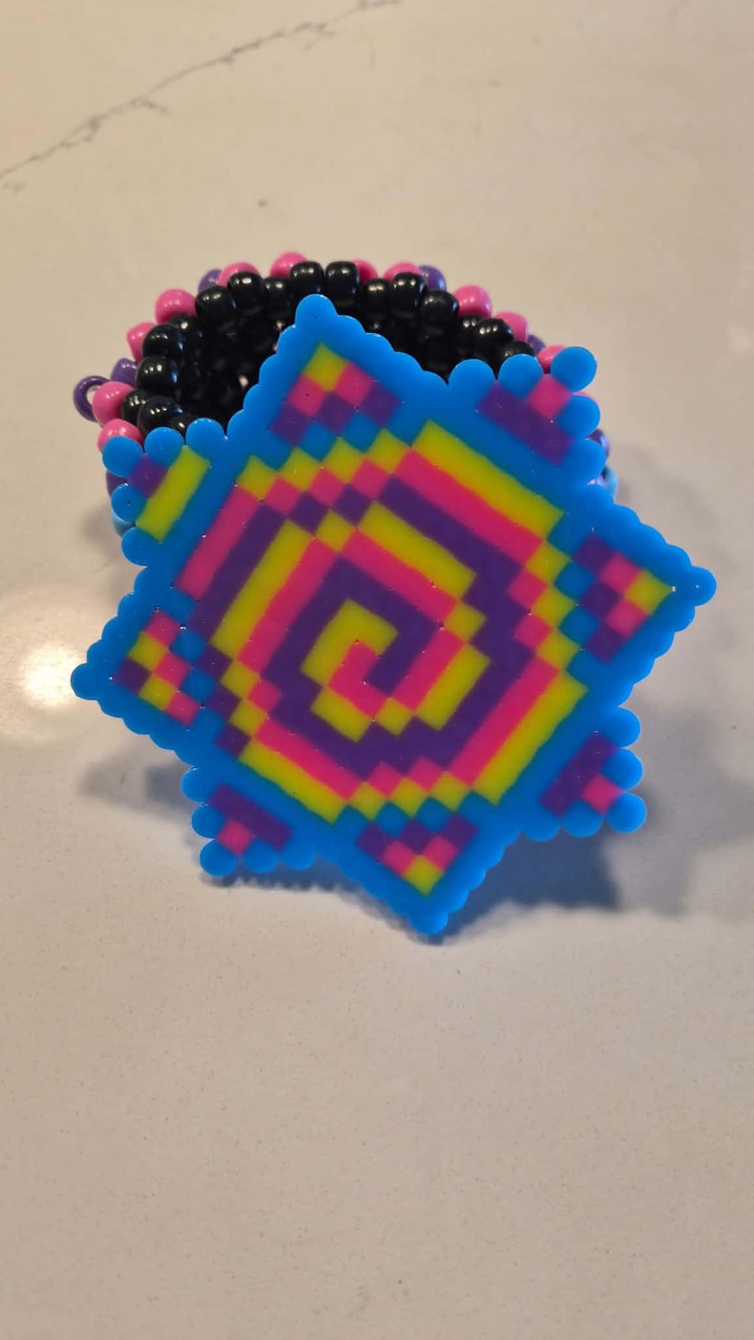 Spinning Flowstar Kandi Cuff - Etsy