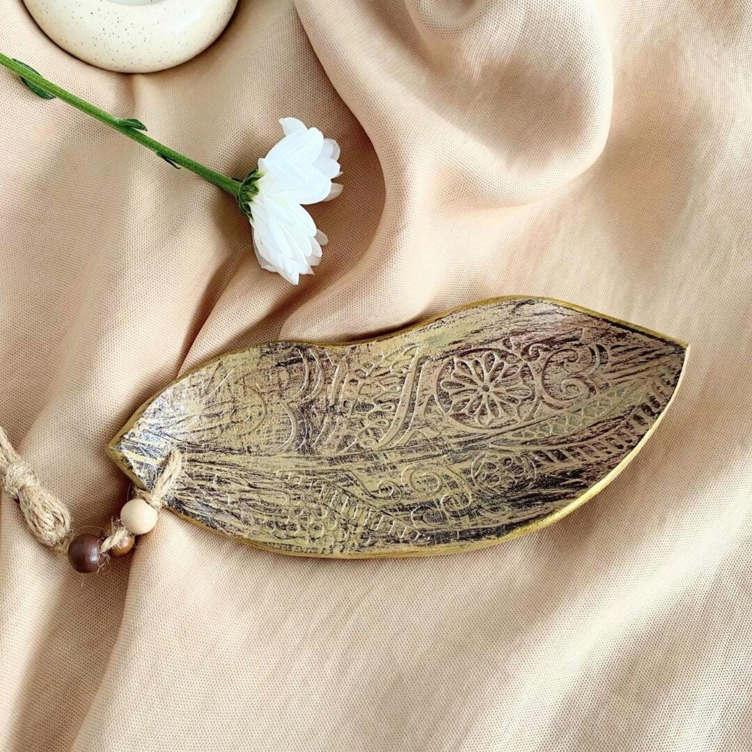 Handmade Ceramic Ritual Dish, Boho Altar Tray, Textured Decorative ...