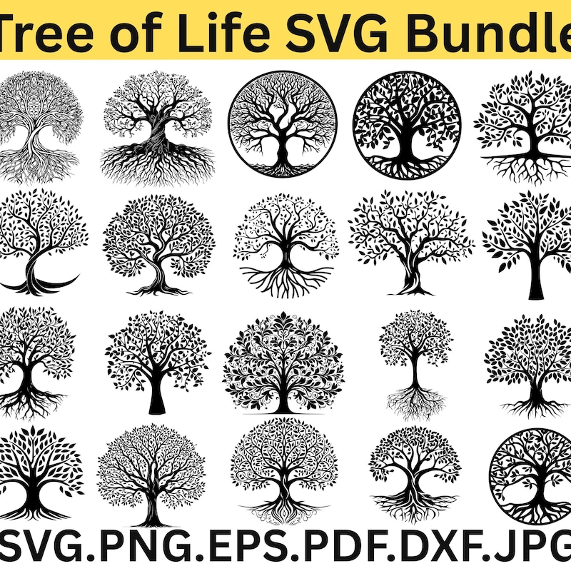 Line Drawing Trees - Etsy