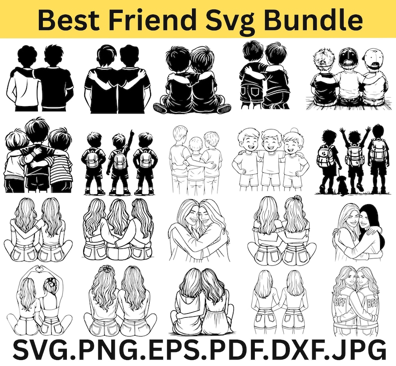 Best Friend SVG | Bestie SVG Cut File | Friendship Quote SVG | Cricut ...