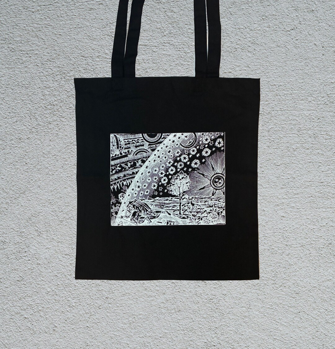 Celestial Alchemy Tote Bag – Hand Screen Printed Medieval Woodcut ...