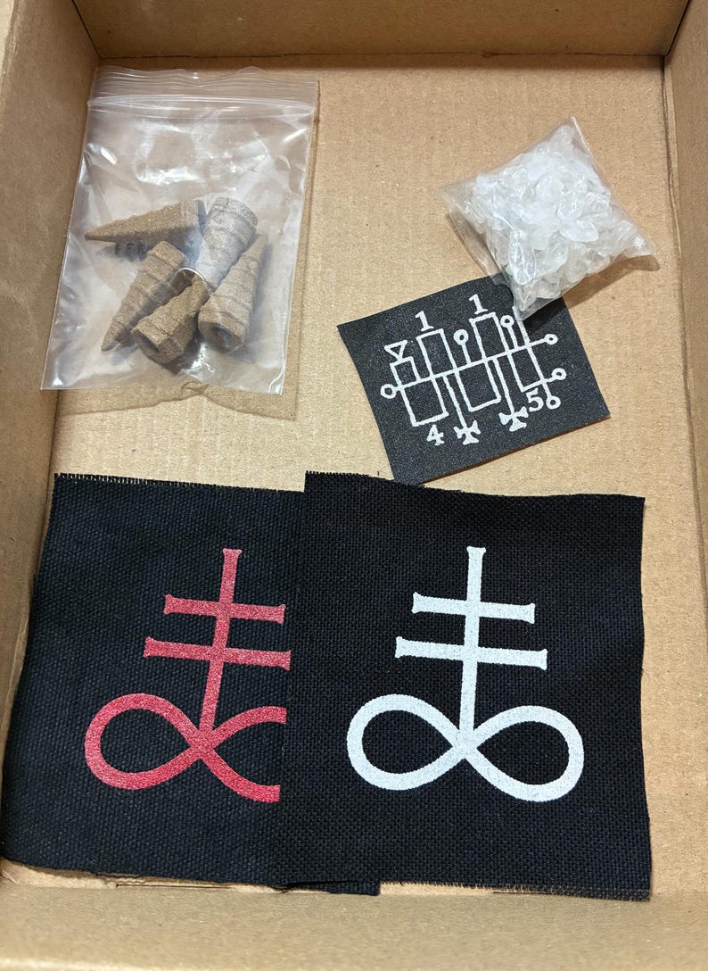 Occult Sigil Patch Set – Alchemical Symbol Embroidered Patches – Black ...